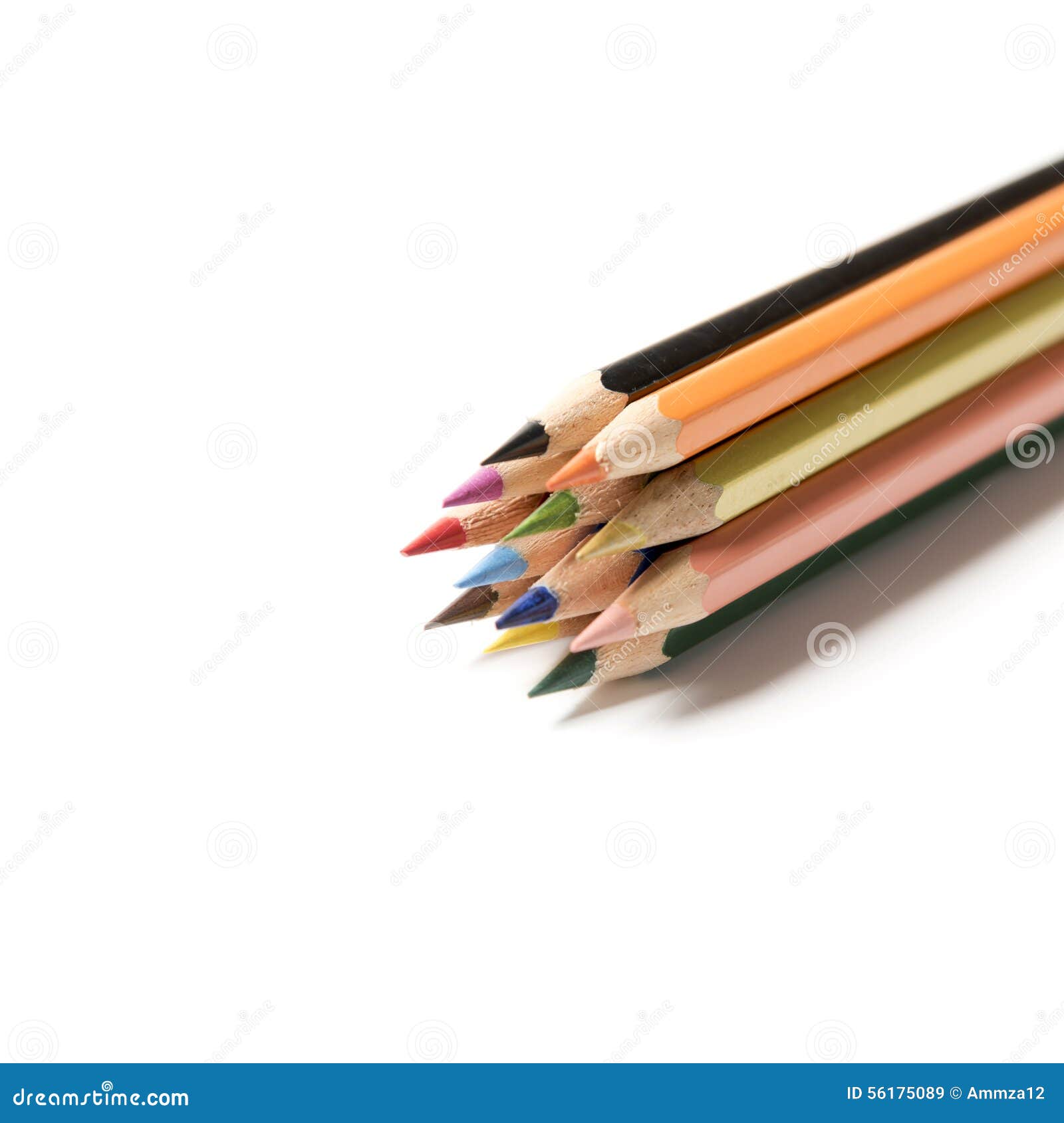 Colorful pencil stock image. Image of green, color, education - 56175089
