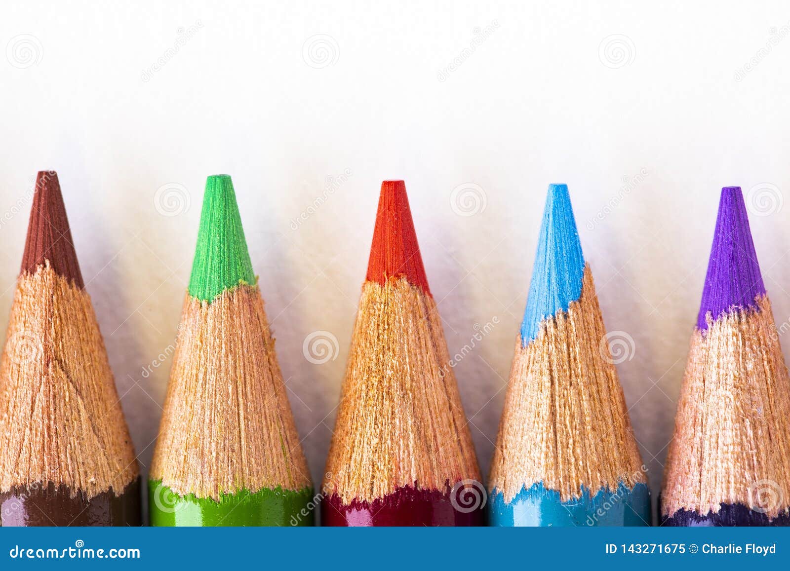 Colorful Pencil Points stock image. Image of brown, light - 143271675