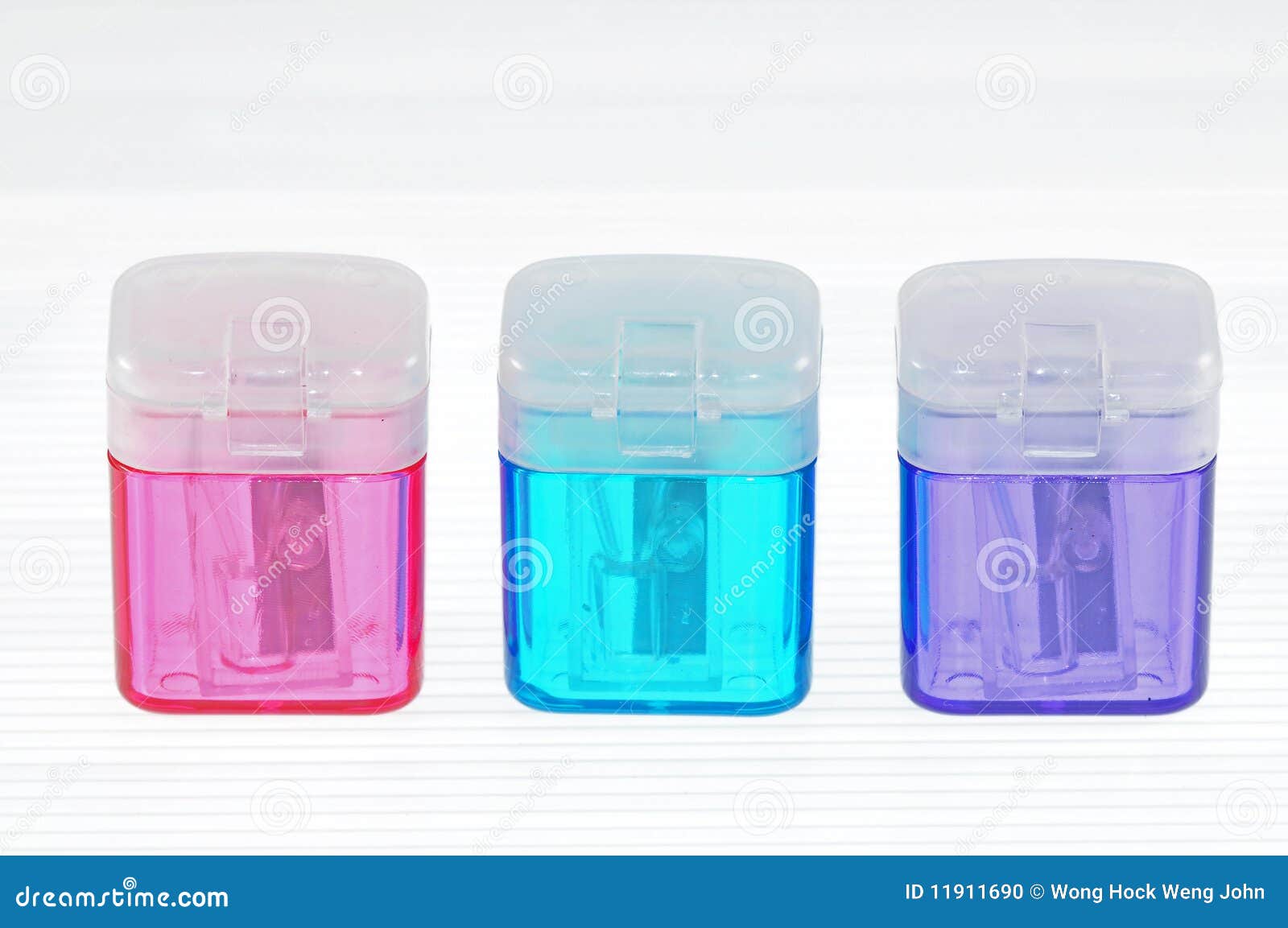 Colorful Pencil Sharpener on the Table Stock Photo - Image of drawing ...