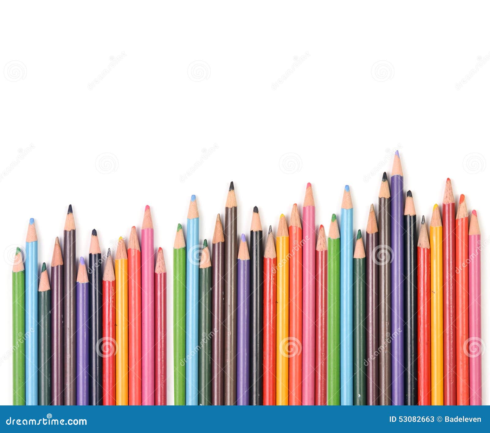 The Colorful Pencil stock image. Image of descriptive - 53082663