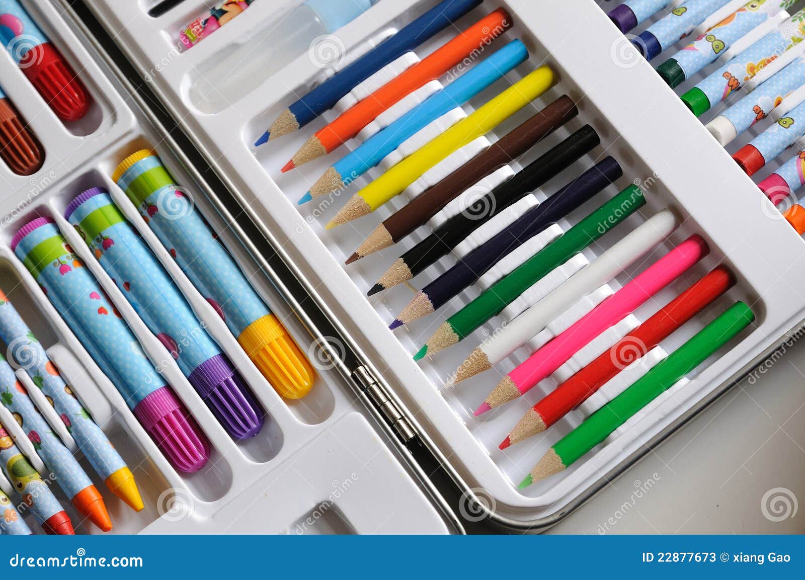 Colorful pencils stock image. Image of artistic, kindergarten - 22877673