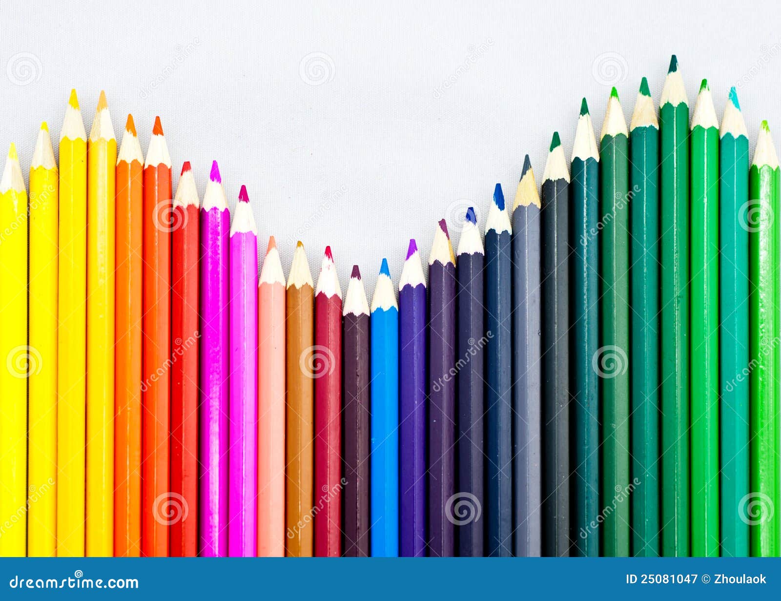 Colorful Pencils in an Array Stock Image - Image of color, array: 25081047