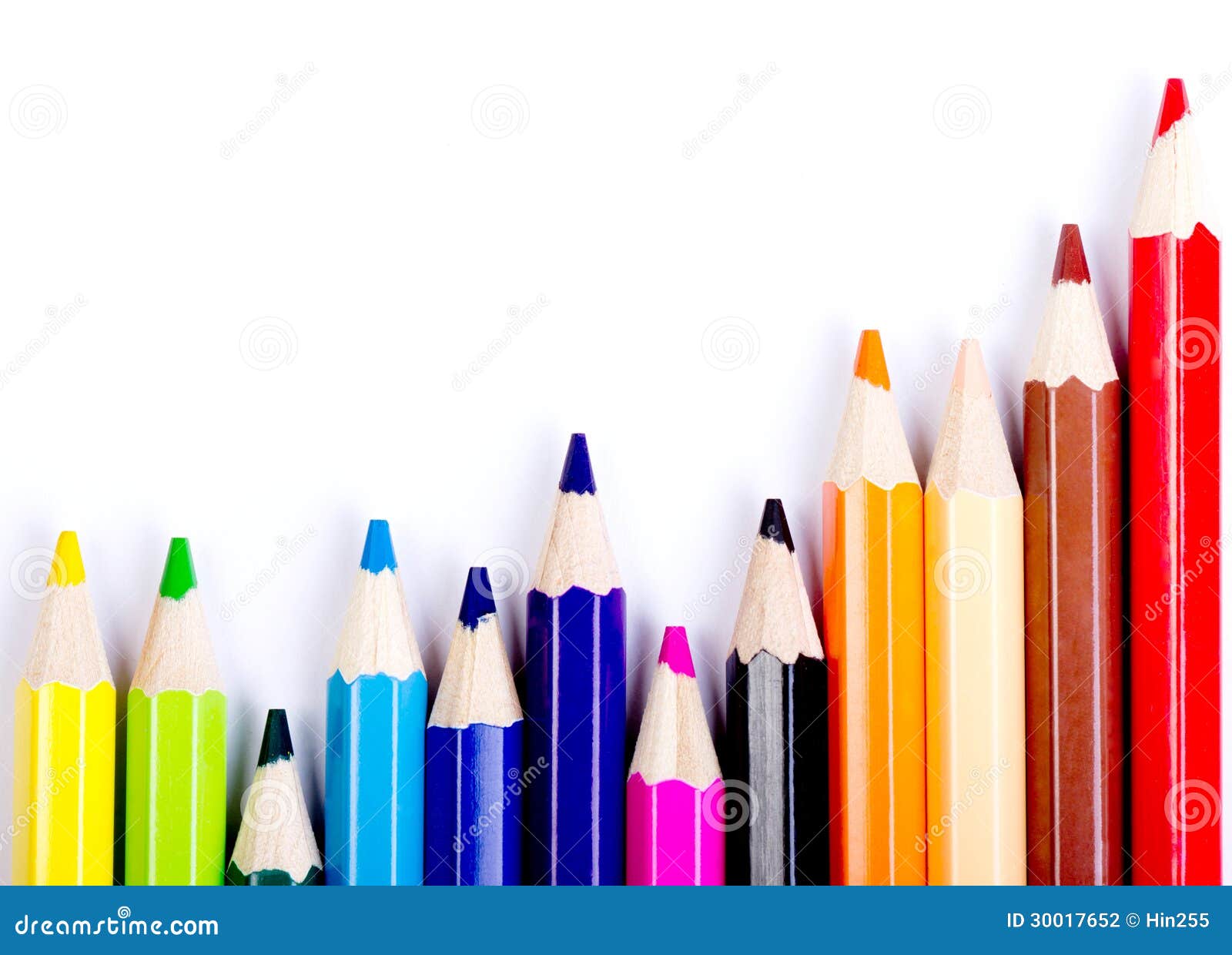 Colorful of Pencils in Concept All for One Stock Photo - Image of ...