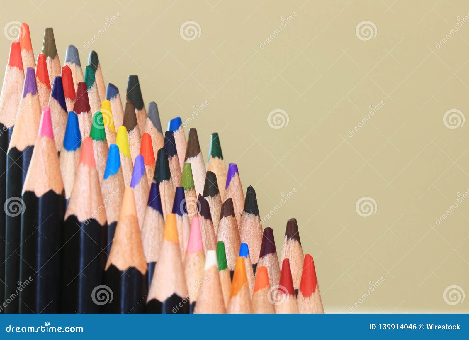 Colorful pencils stock photo. Image of office, card - 139914046