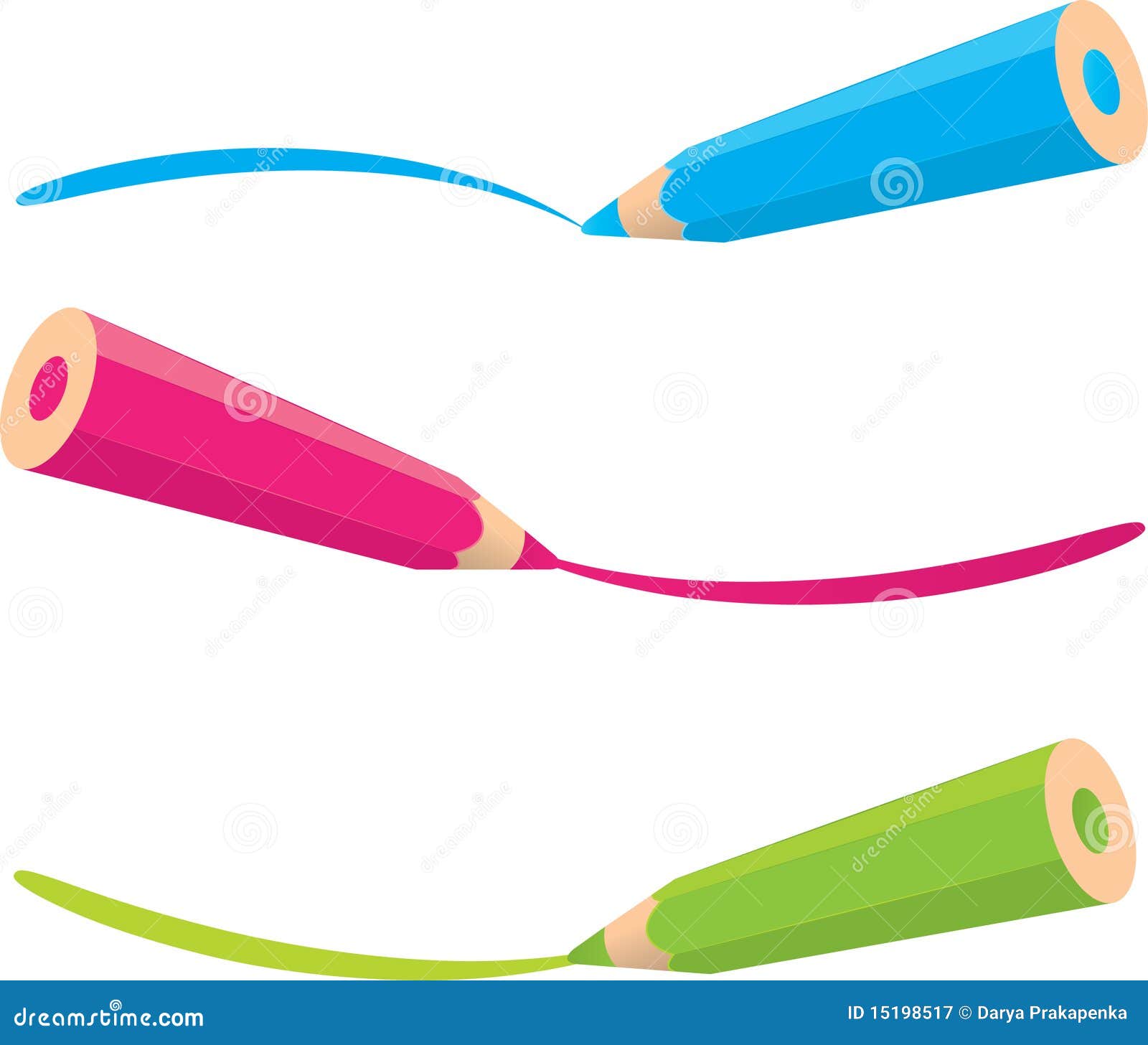 Colorful Pencils Drawing Line Stock Vector - Illustration of creative ...