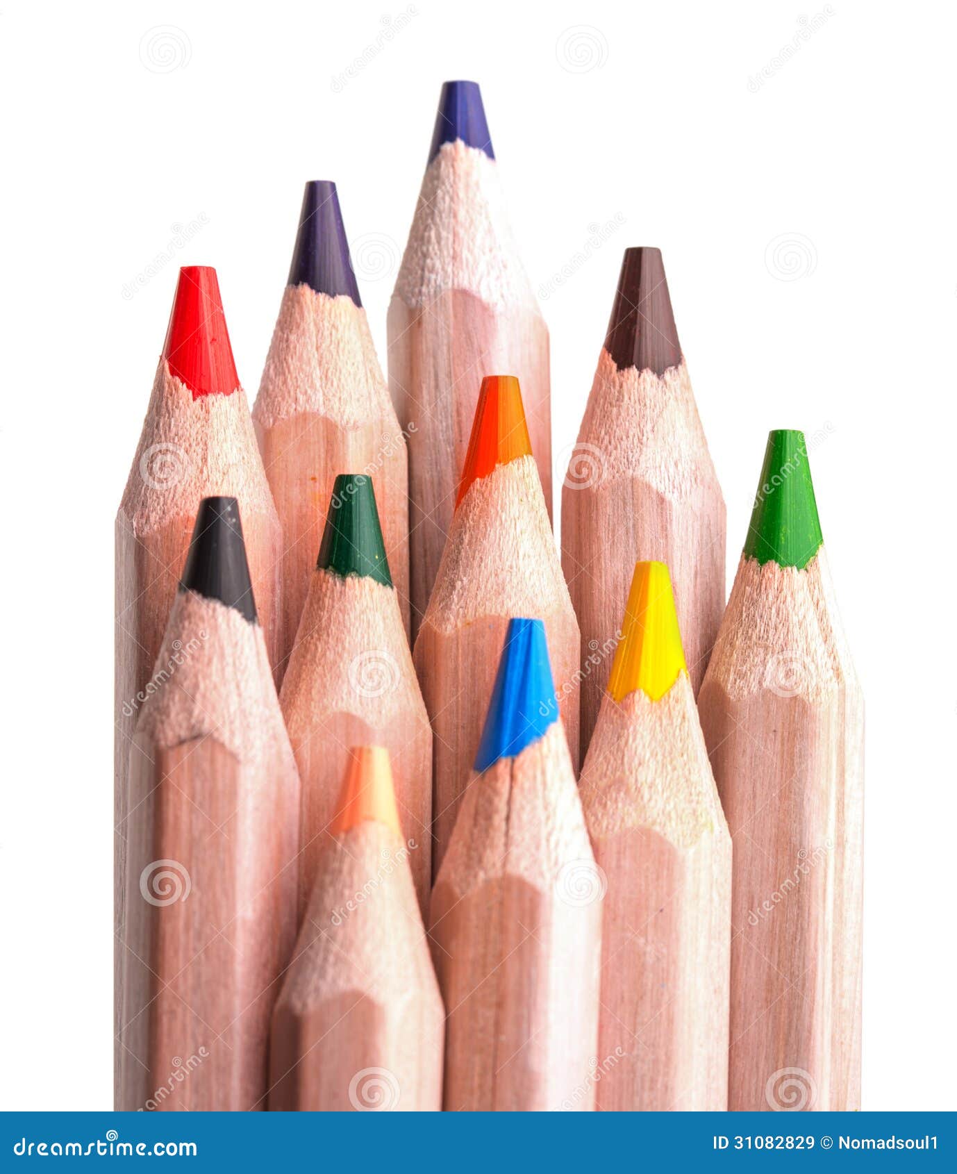 Colorful pencils stock image. Image of yellow, green - 31082829