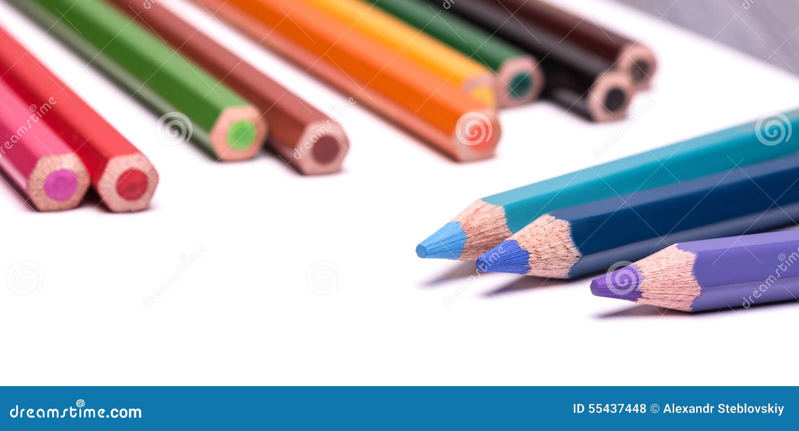 Colorful pencils stock photo. Image of color, arts, dark - 55437448