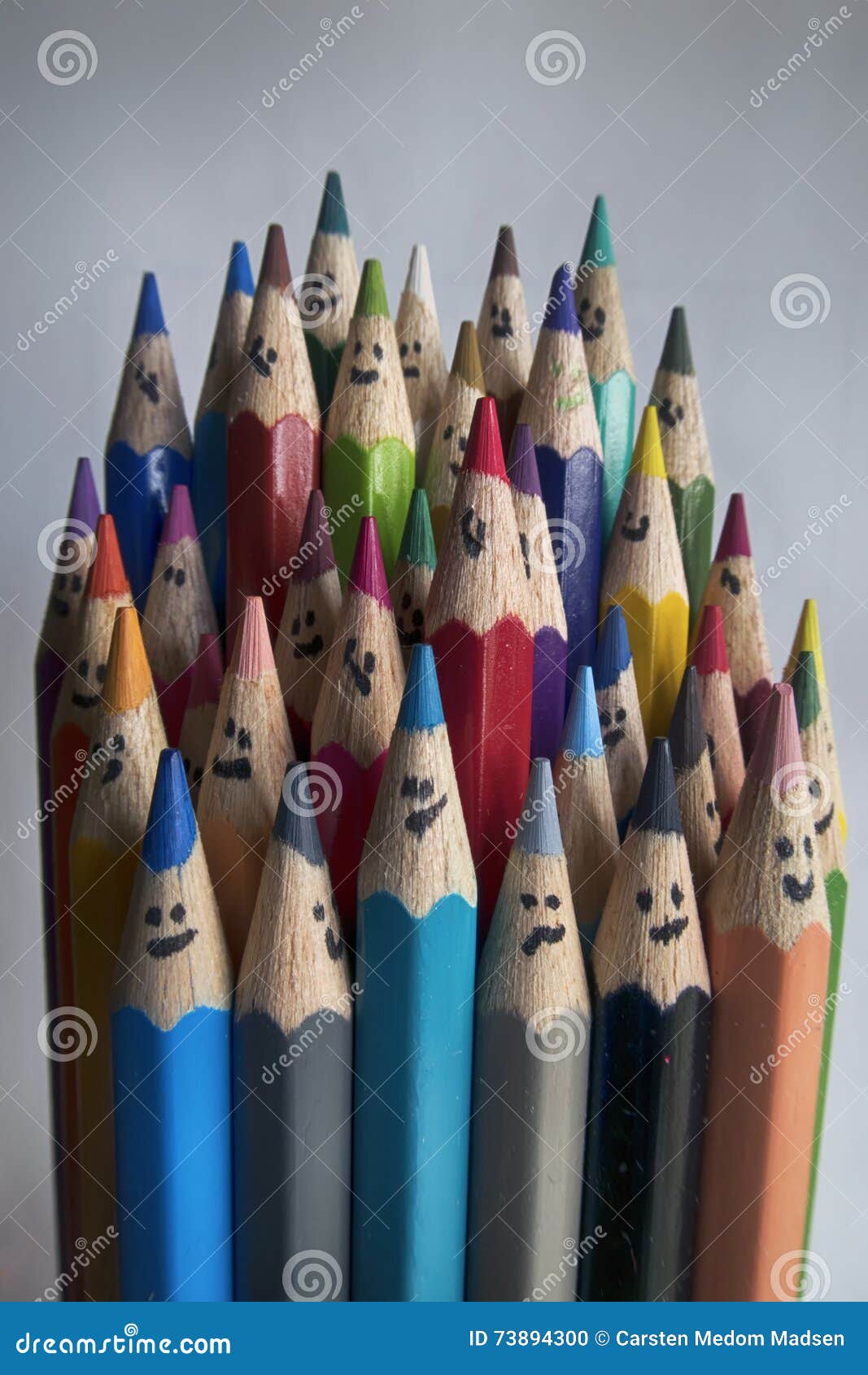 Colorful pencils stock photo. Image of friendship, idea - 73894300