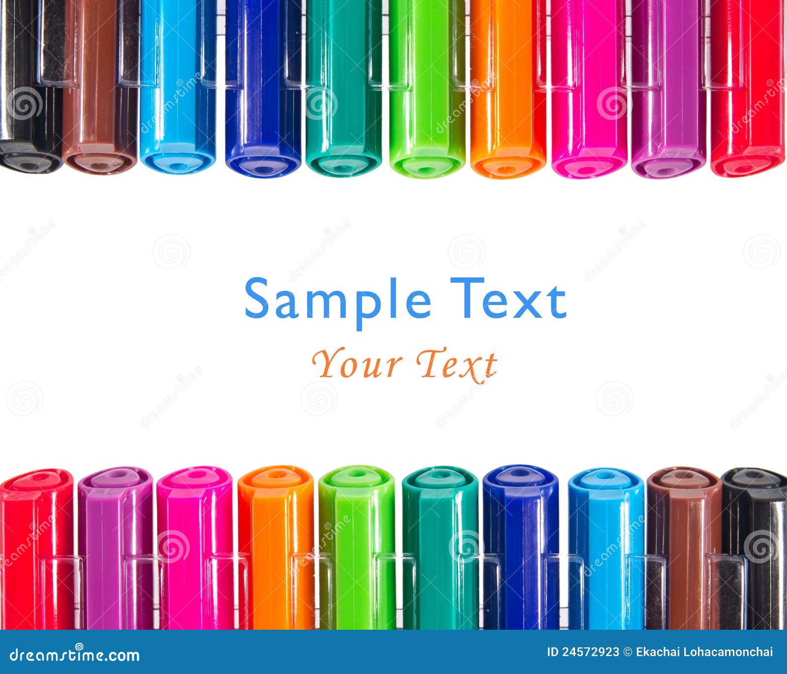 Colorful pens stock image. Image of craft, draw, abstract - 24572923
