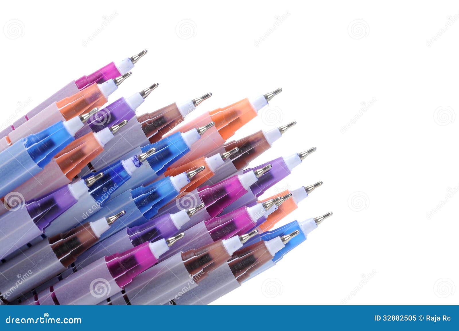 Colorful pens stock image. Image of accessories, macro - 32882505