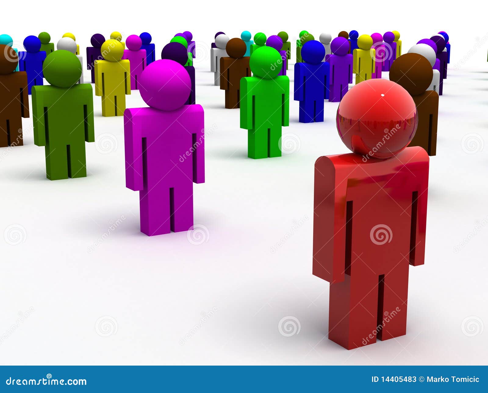 Colorful people stock illustration. Illustration of white - 14405483