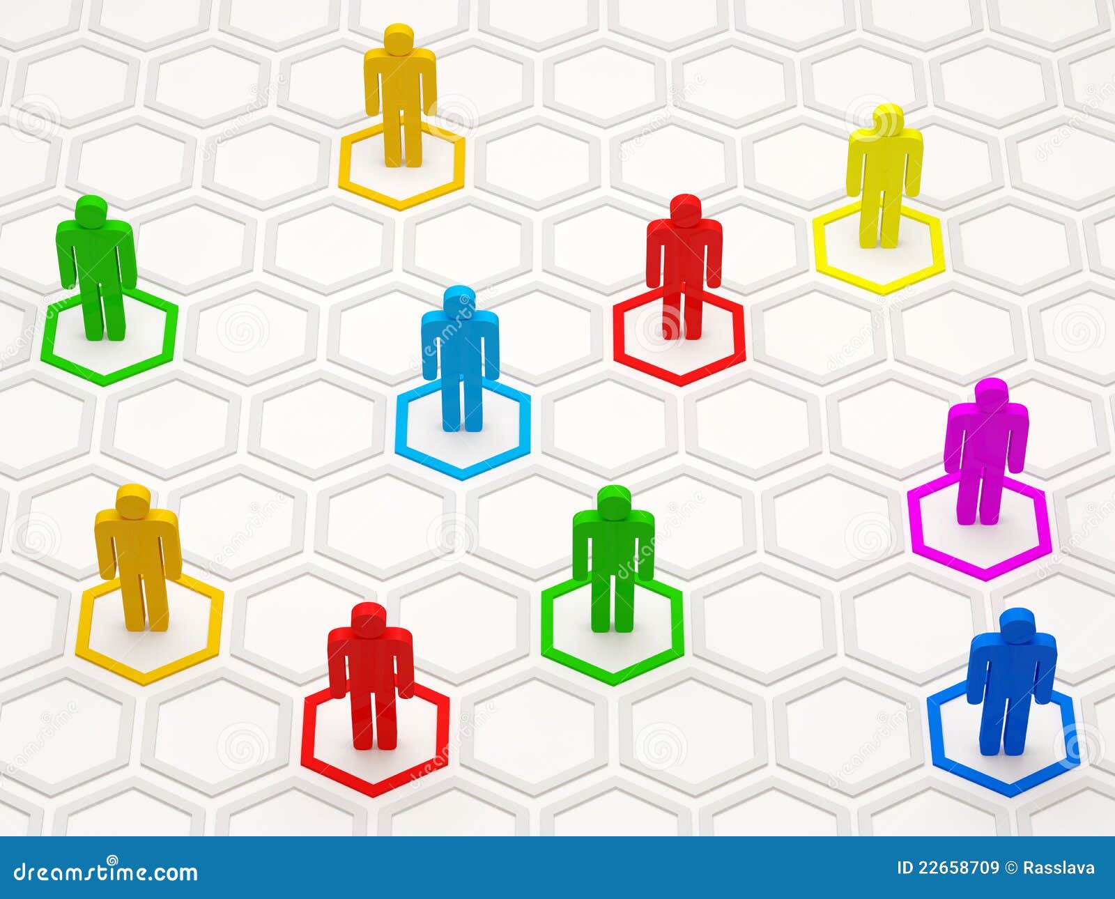 Colorful People Network stock illustration. Illustration of audience ...