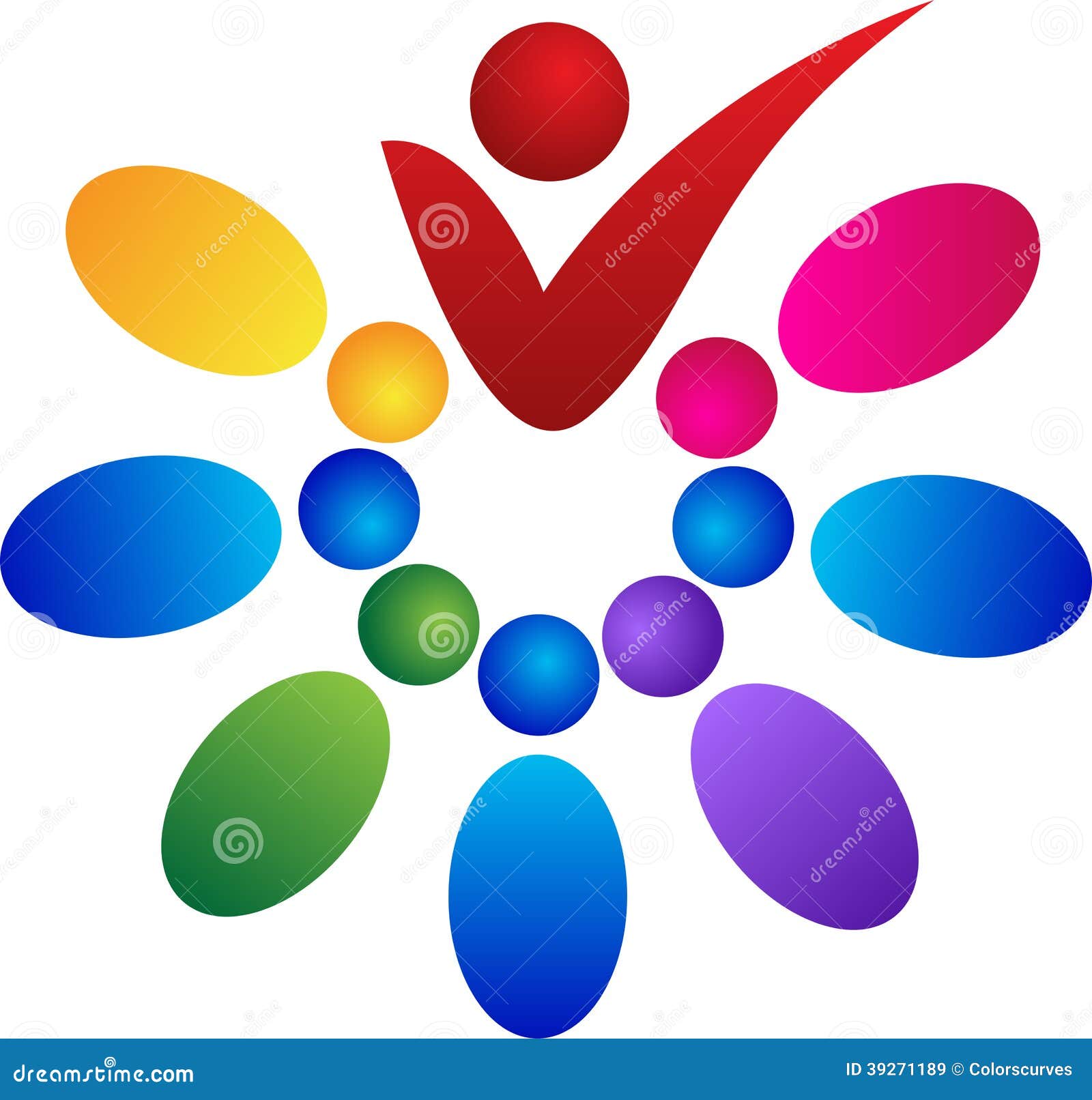 Colorful People Logo, Team, Group Work Logo Vector Illustration ...
