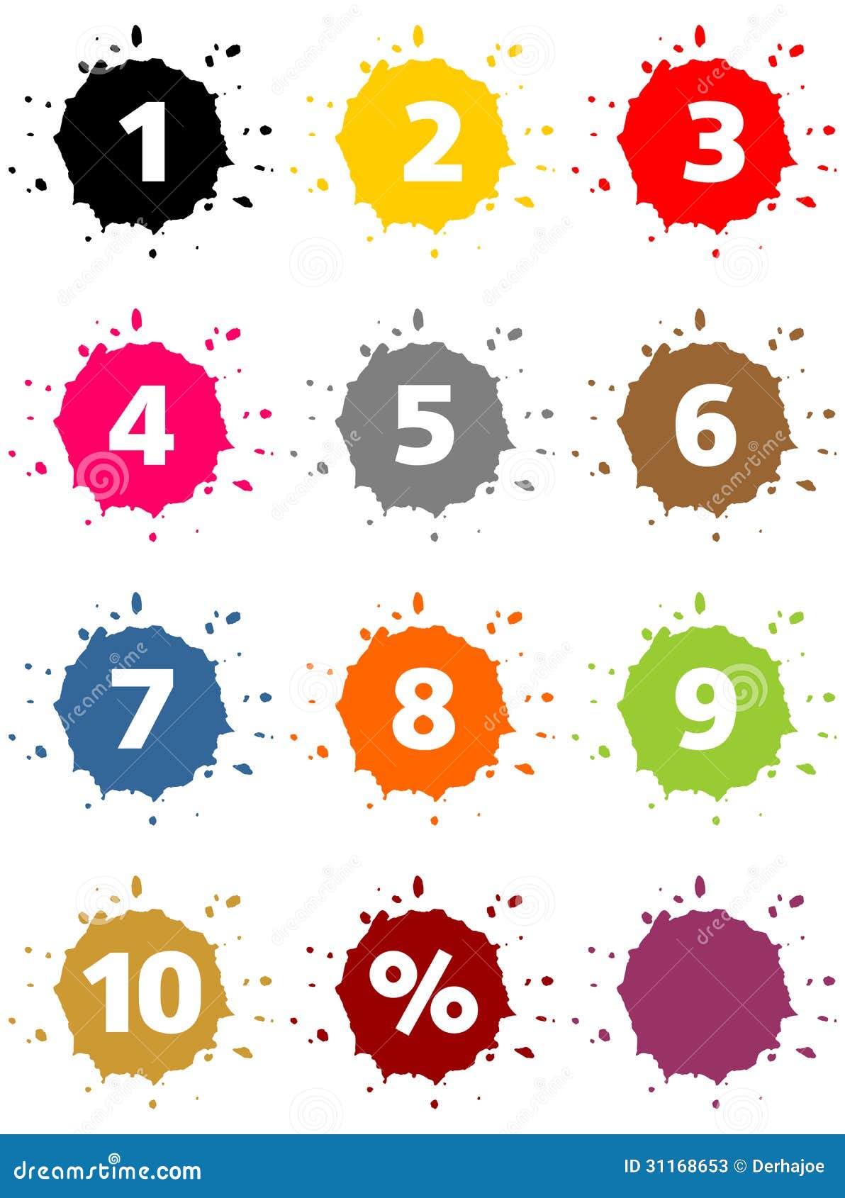 Colorful percentage sign stock illustration. Illustration of icon ...