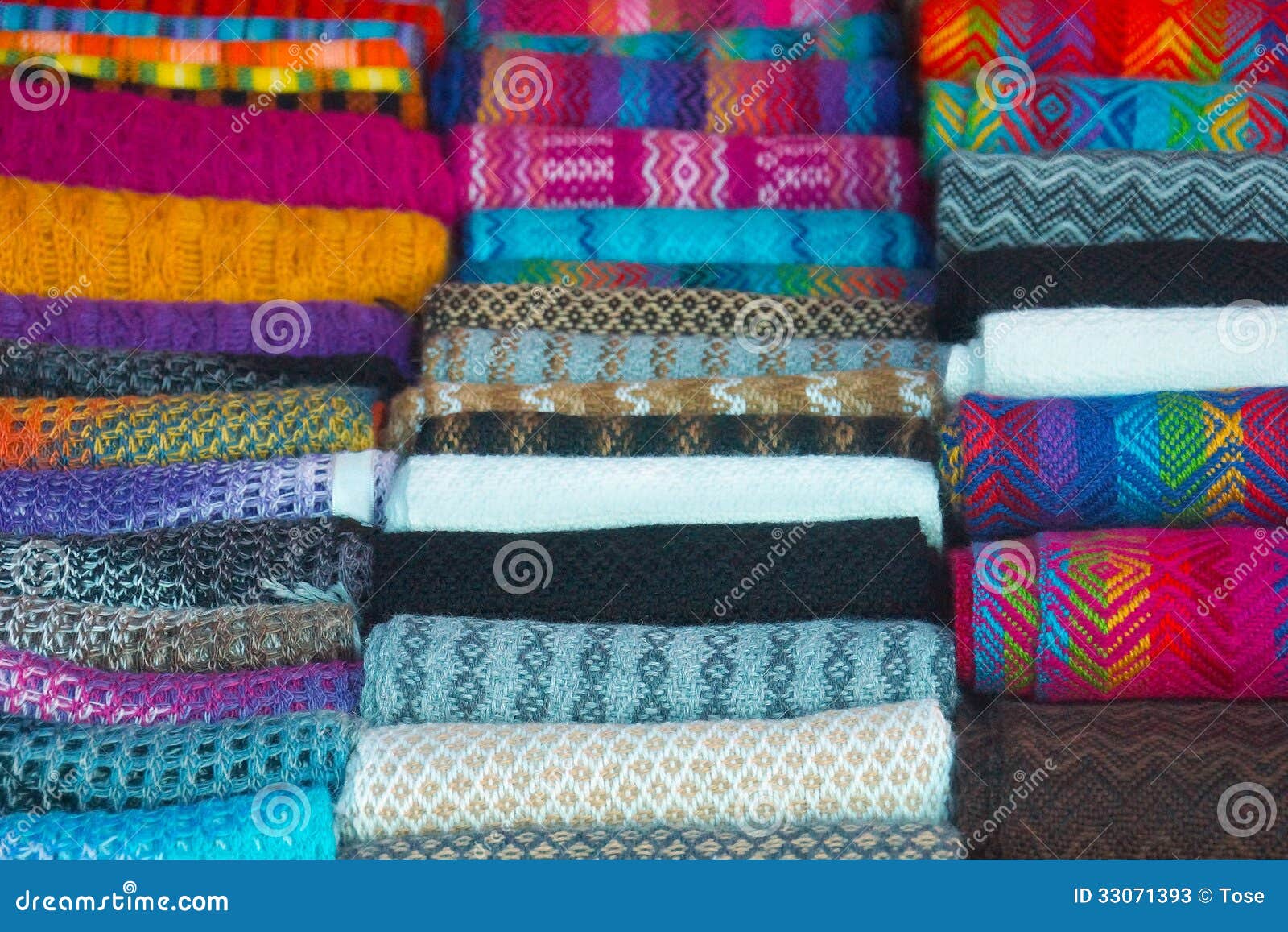 Colorful Peruvian textiles stock image. Image of alpaca - 33071393