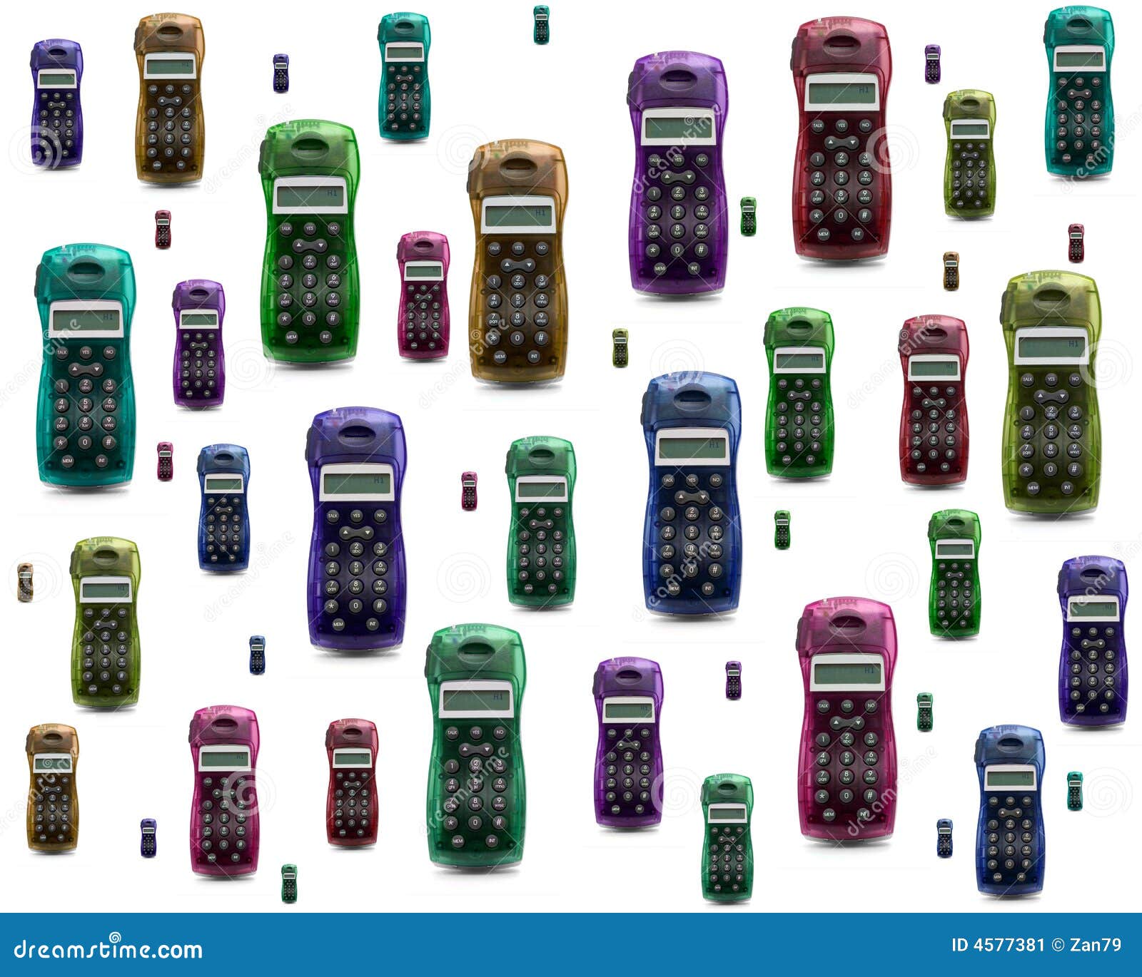 Colorful phones stock image. Image of talk, communication - 4577381