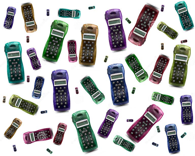 Colorful phones stock image. Image of telephone, handset - 4577563