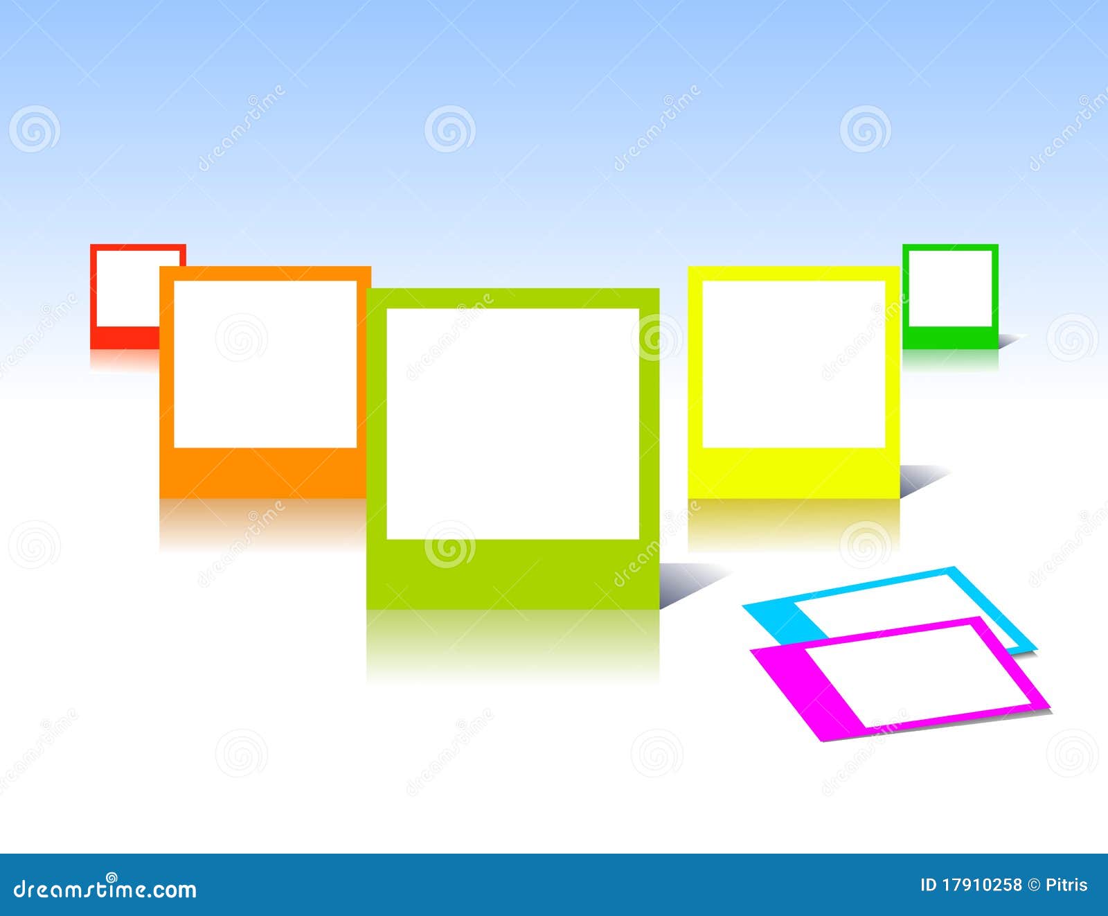 Colorful Photo Frames in Art Stock Vector - Illustration of pattern ...