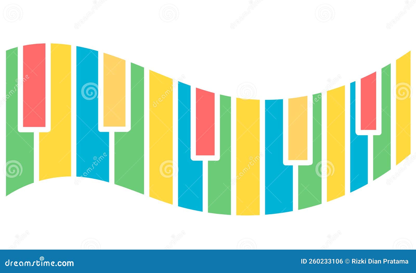 Colorful Piano Keyboard Background 2 Stock Vector - Illustration of ...