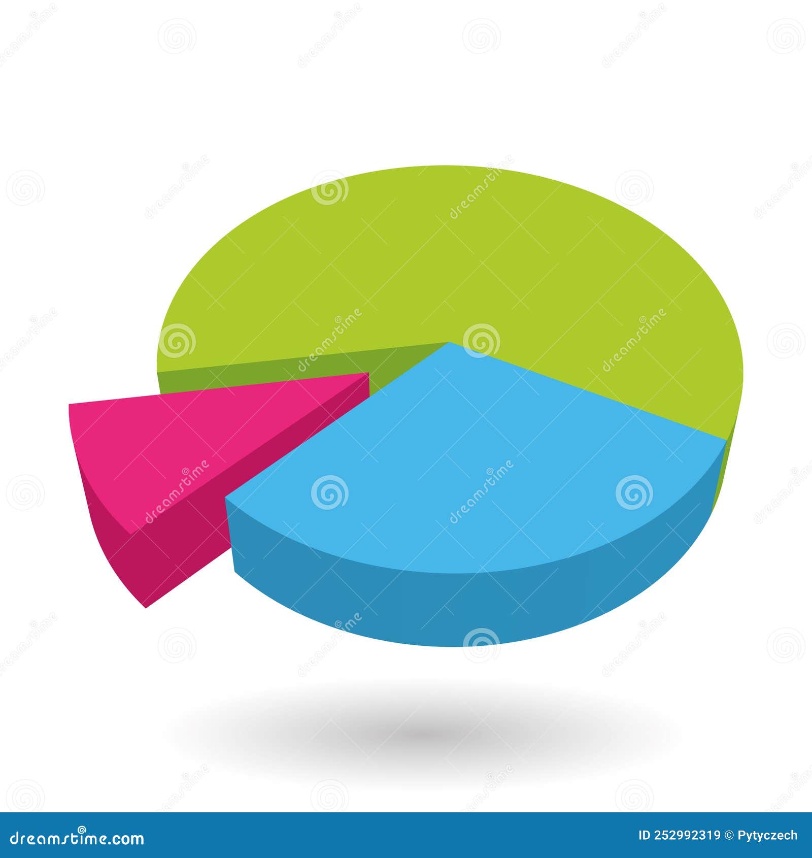 Colorful Pie Chart Design Element Stock Vector - Illustration of ...