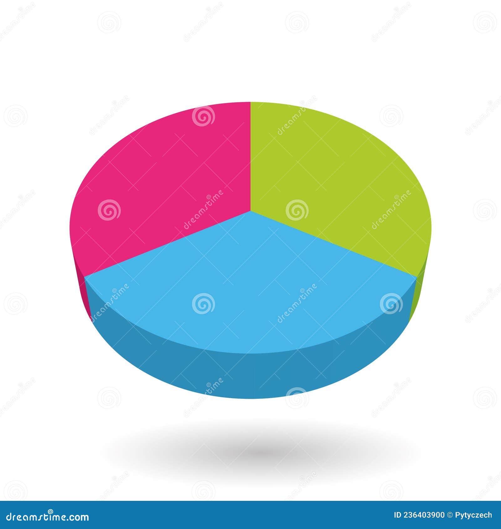 Colorful Pie Chart Design Element Stock Vector - Illustration of shadow ...