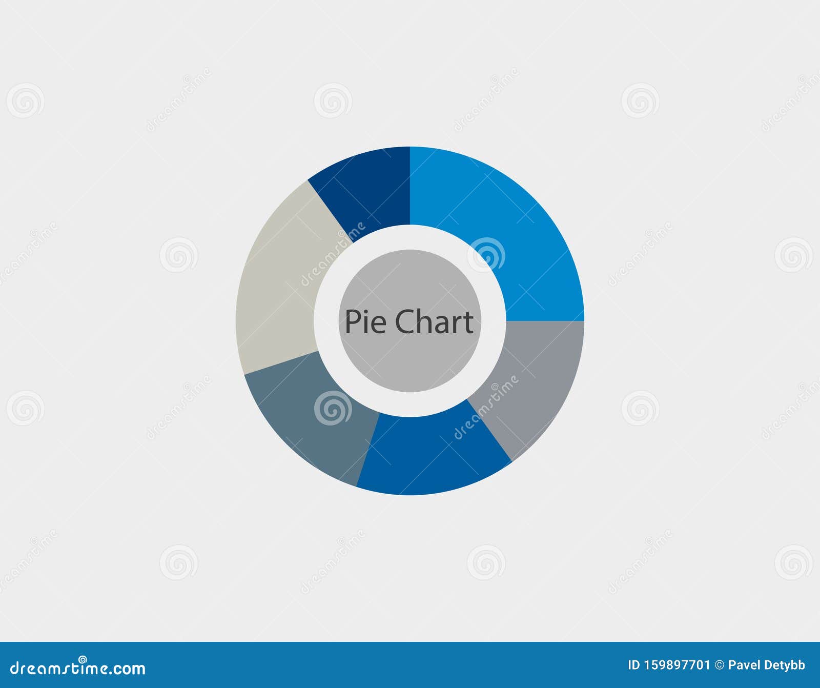 Colorful Pie Chart, Diagram, Infographic. Vector Illustration Stock ...