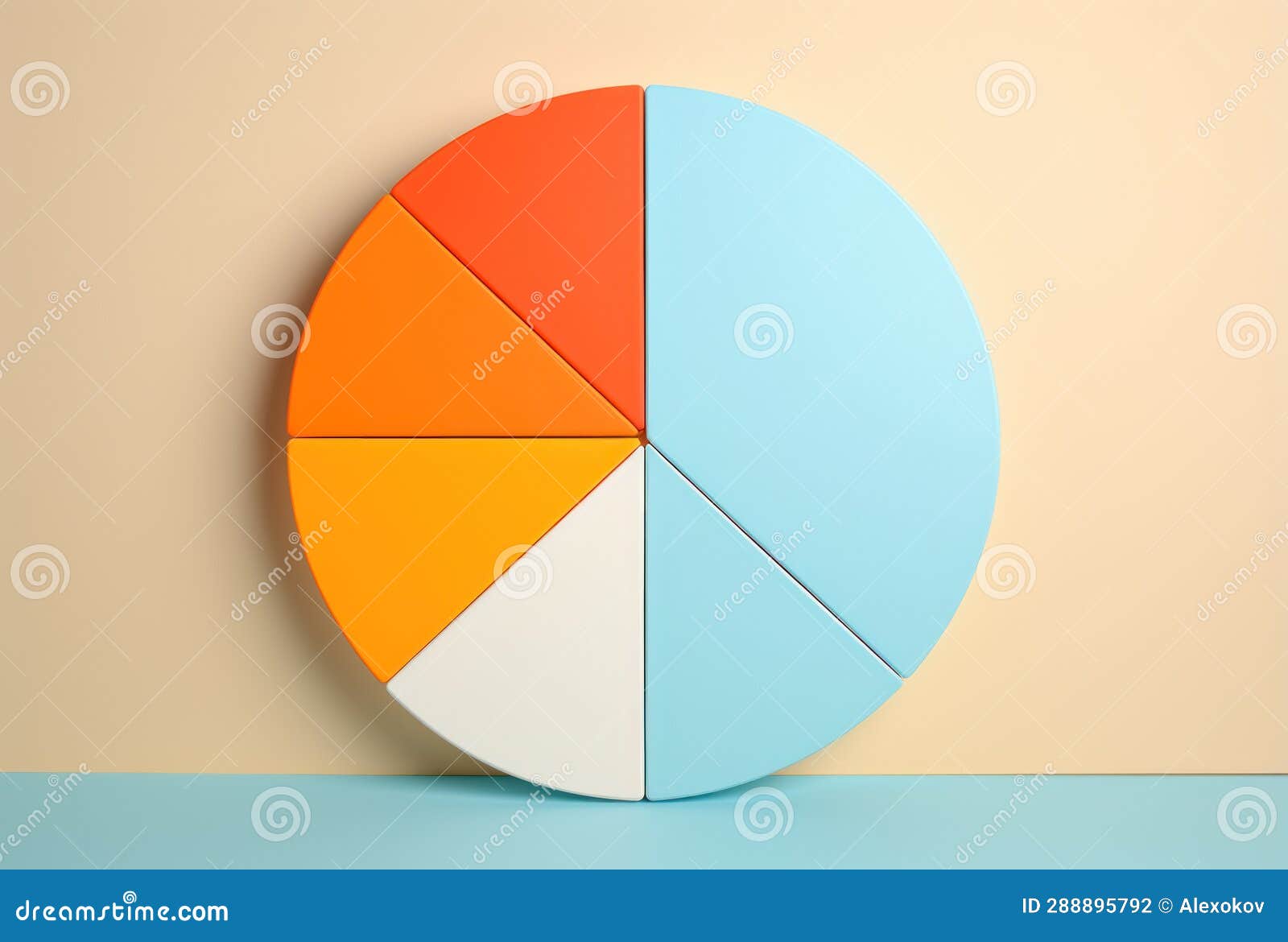 Colorful Pie Chart with Different Colors Inside AI Generated Stock ...