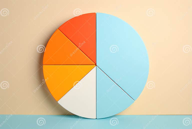Colorful Pie Chart with Different Colors Inside AI Generated Stock ...