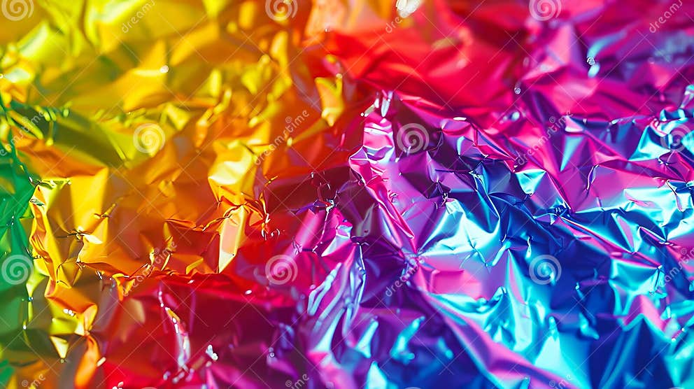 A Colorful Piece of Foil is Shown Stock Image - Image of strip ...