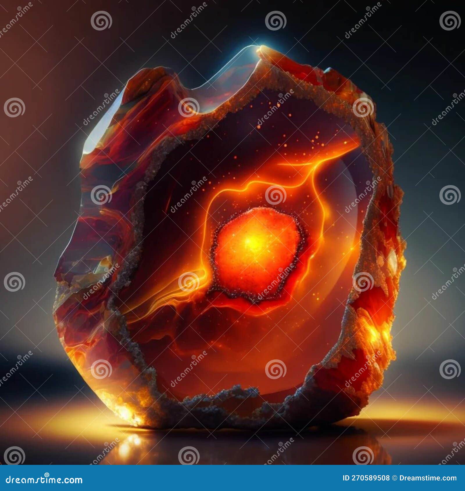 A Colorful Piece of Rock with a Diamond Shaped Design. Stock ...