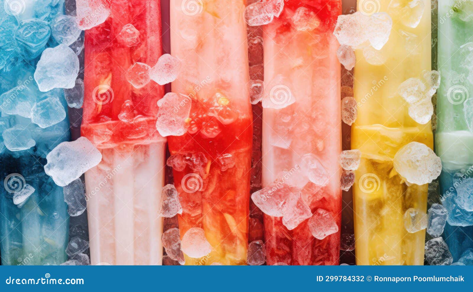 Colorful pile of ice pops stock illustration. Illustration of treat ...