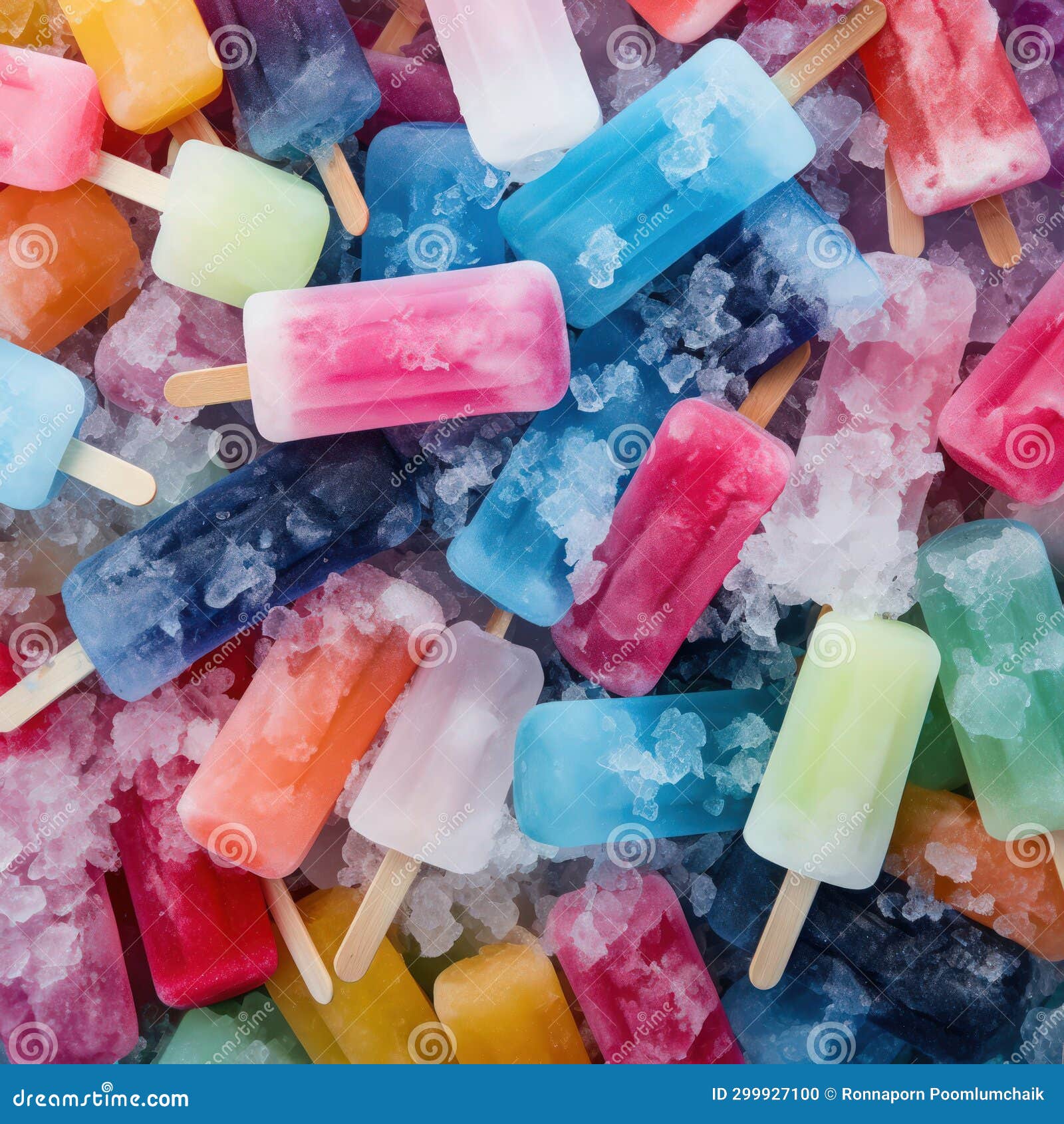 Colorful pile of ice pops stock illustration. Illustration of ...