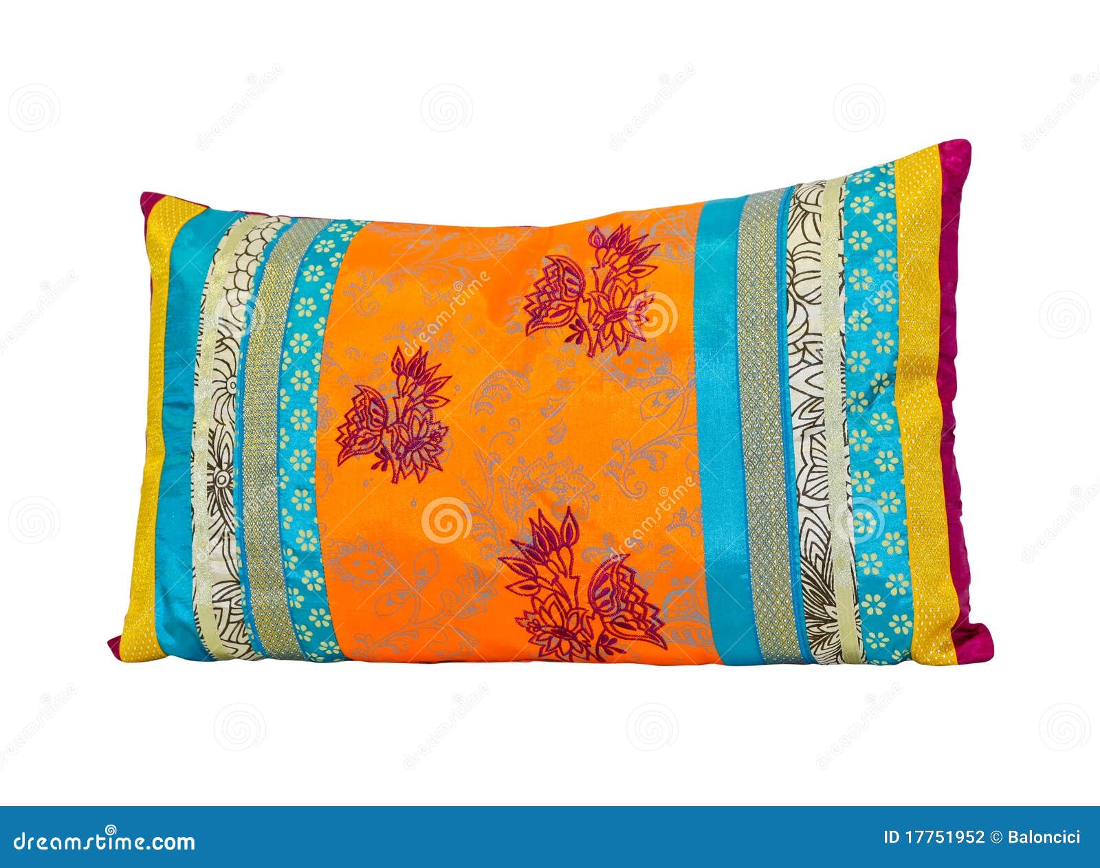 Colorful pillow stock photo. Image of colourful, interior - 17751952