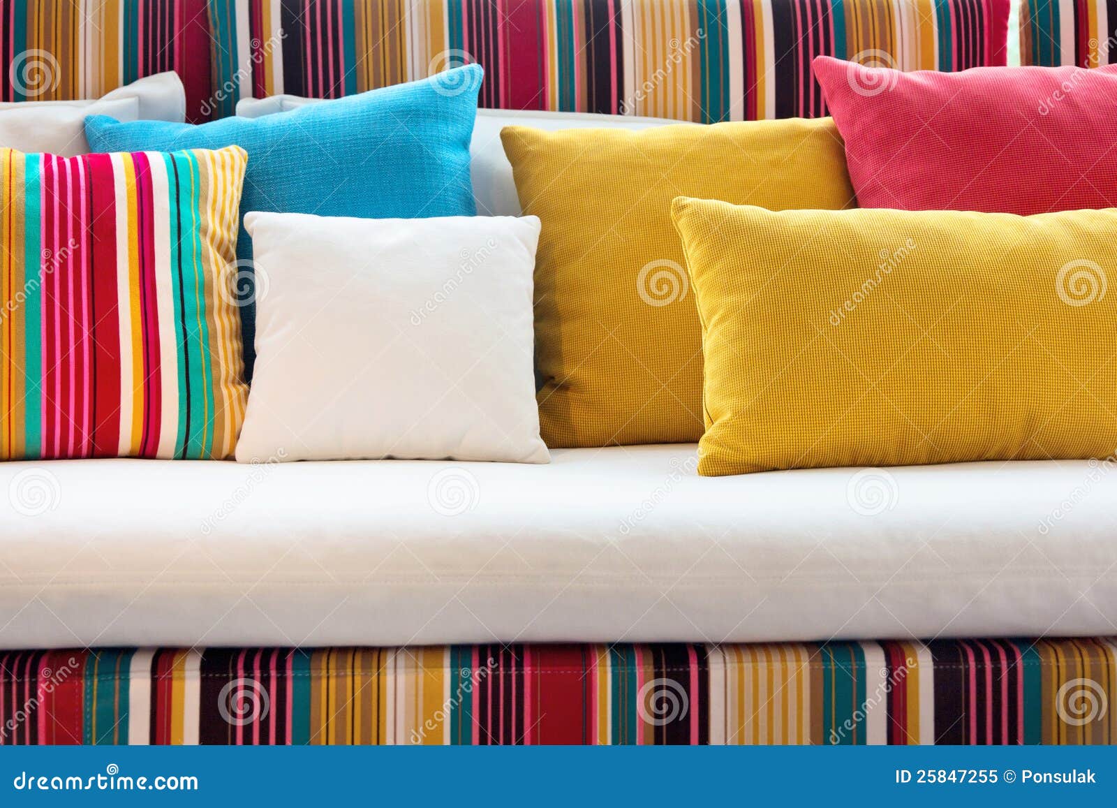 Colorful pillow stock image. Image of sofa, style, decorative - 25847255