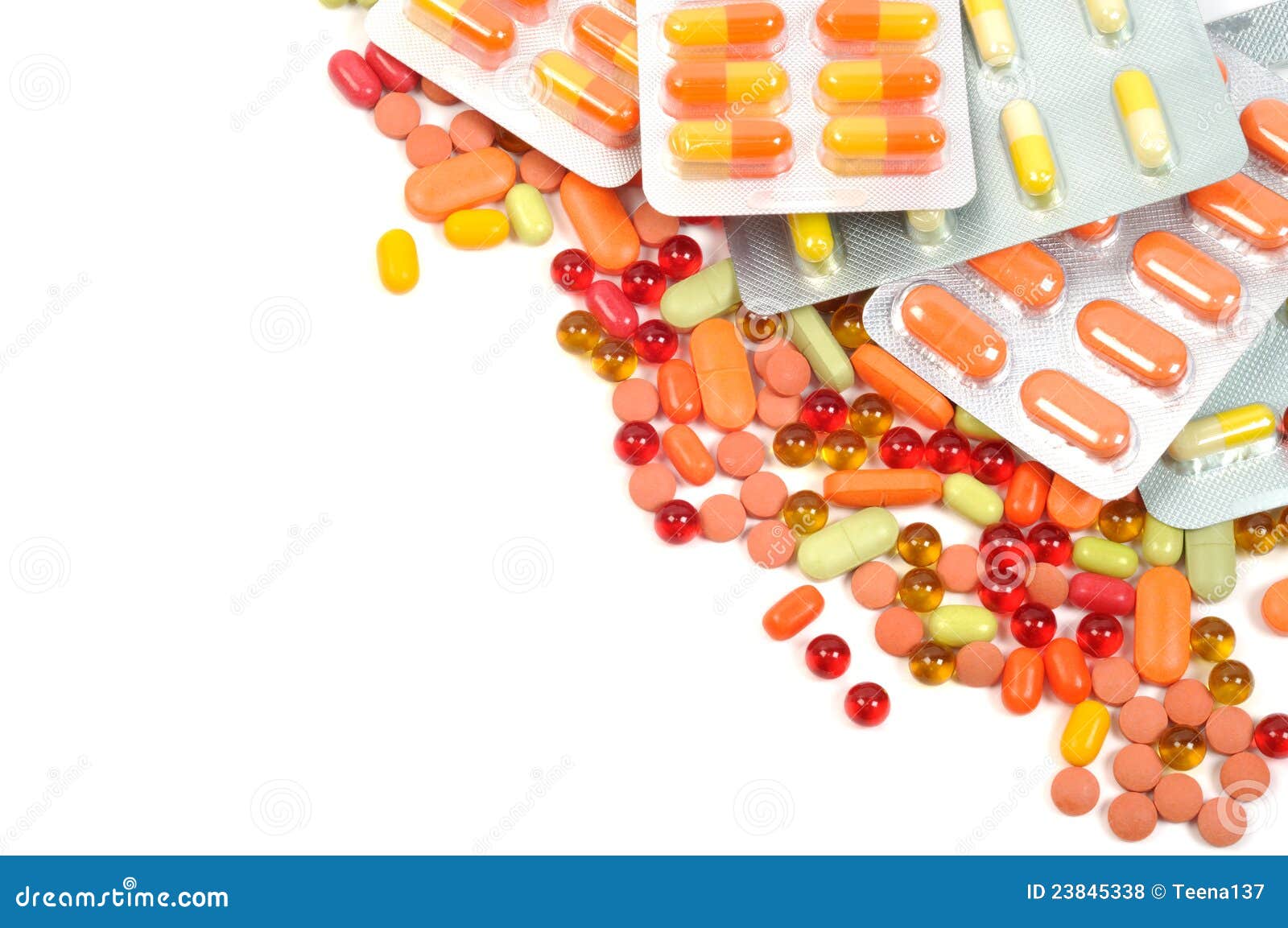 Colorful pills stock photo. Image of background, color - 23845338