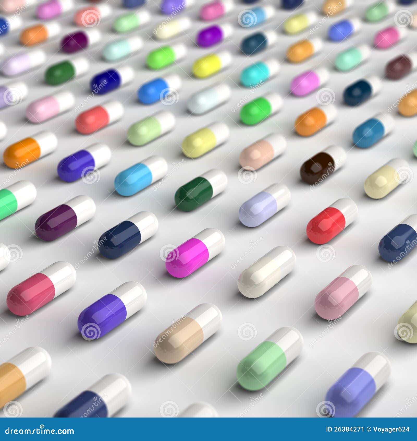 Colorful Pills stock illustration. Illustration of concept - 26384271