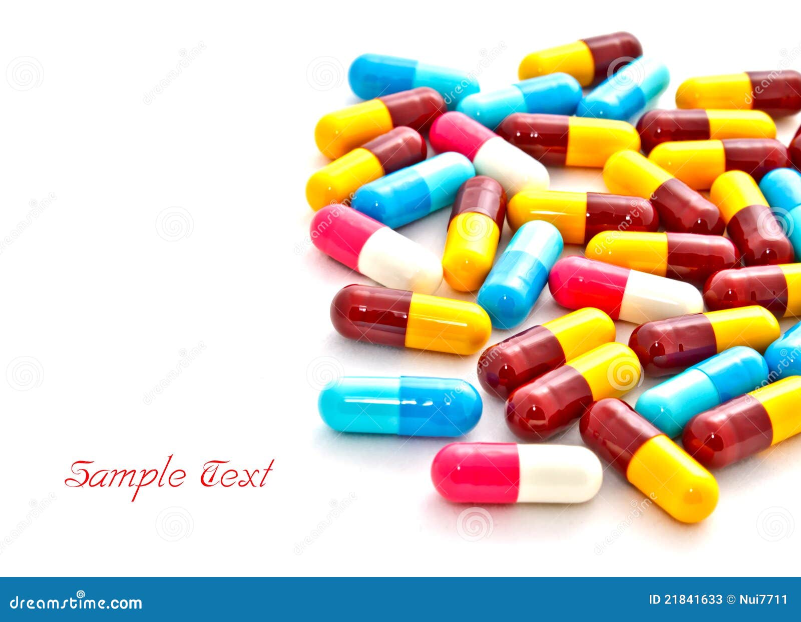 Colorful pills capsule stock image. Image of healthy - 21841633