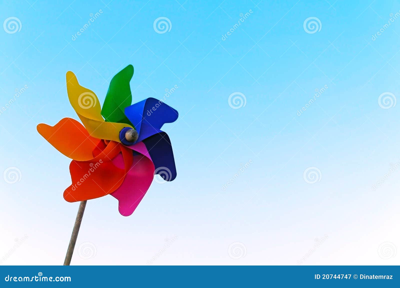 Colorful pin wheel stock image. Image of spiral, power - 20744747