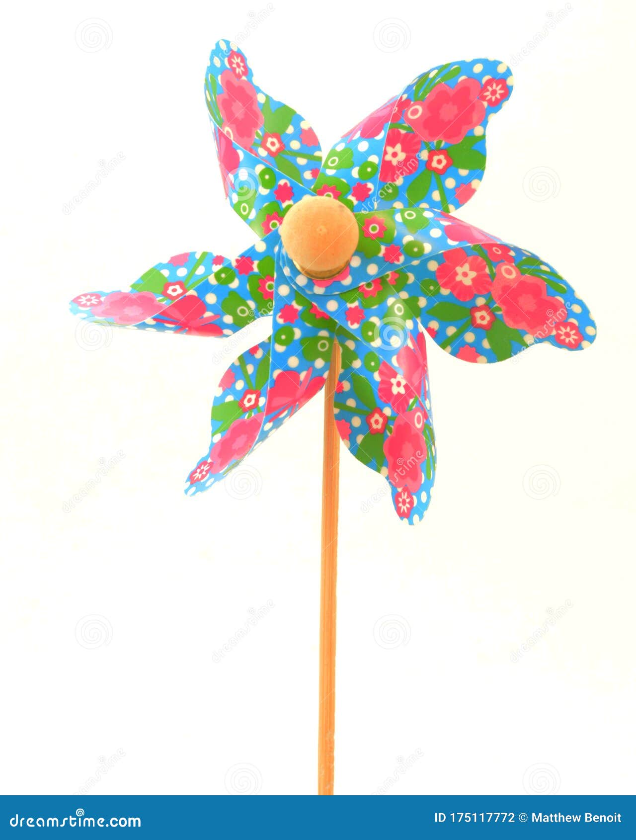 Colorful Pin Wheel stock photo. Image of happy, breeze - 175117772