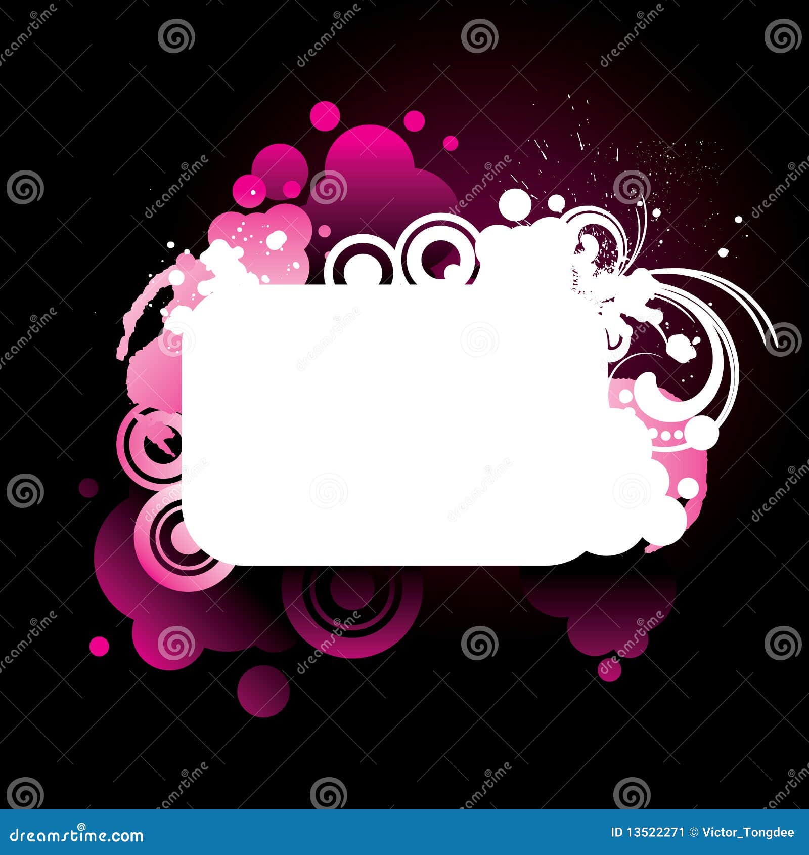 Colorful_pink_grunge_frame stock vector. Illustration of graphic - 13522271