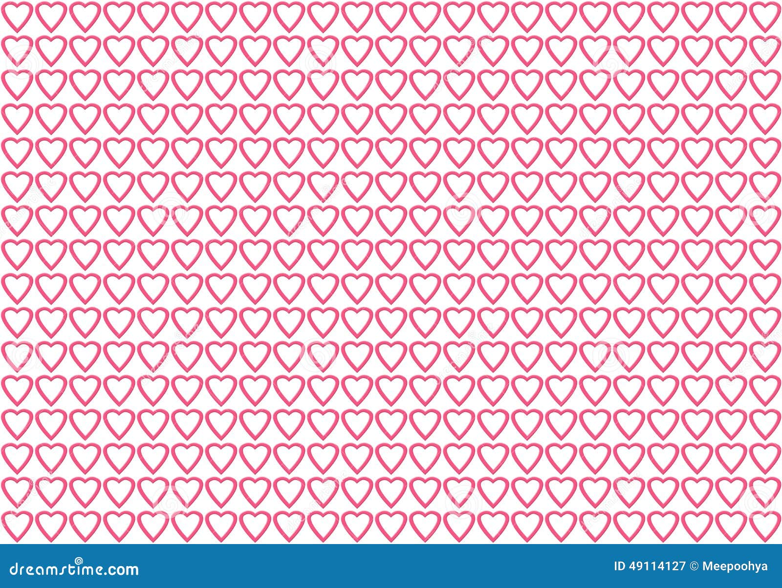 Colorful Pink Heart Pattern Background. Stock Illustration ...