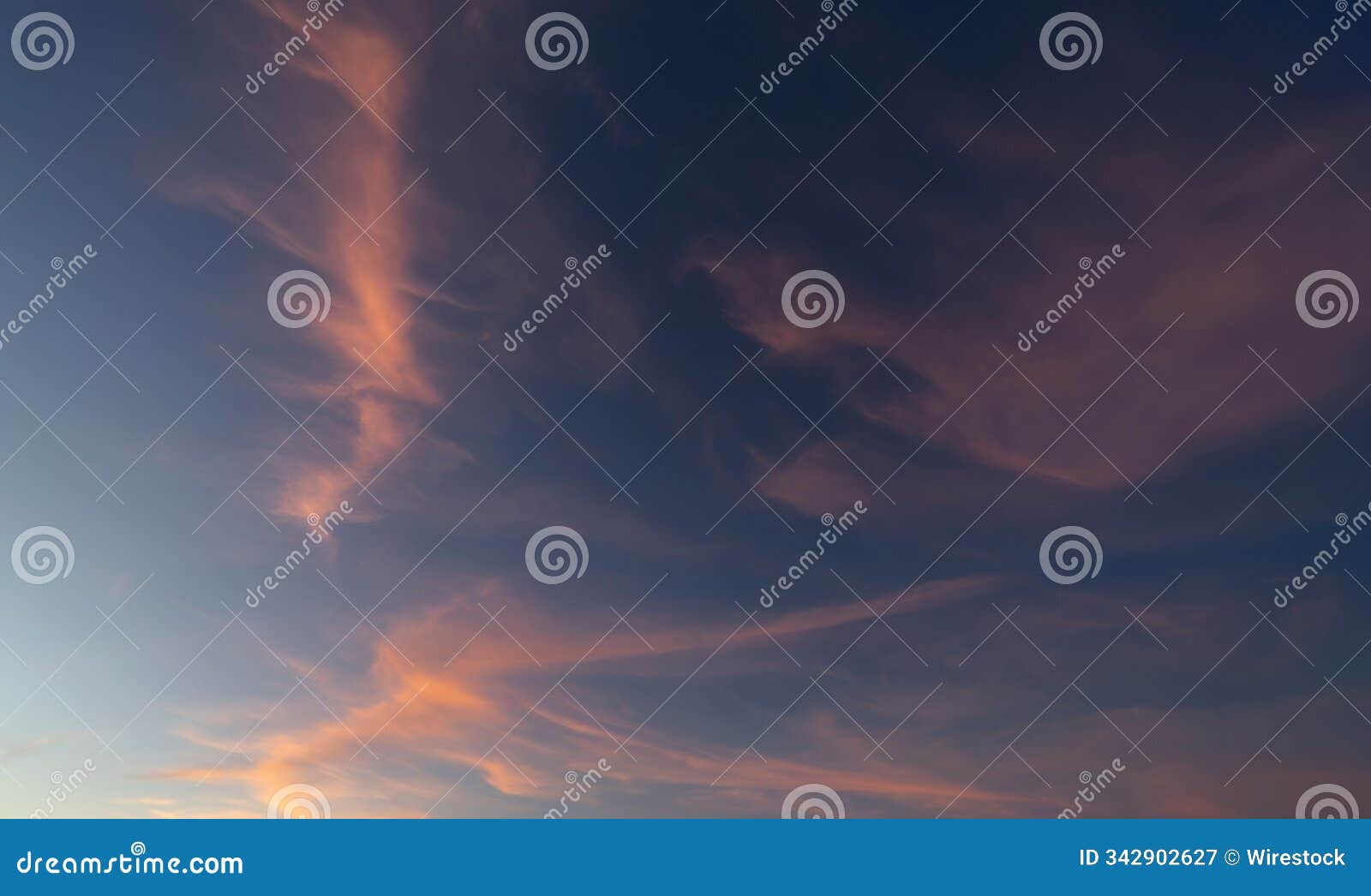Colorful Pink Sunset with High Clouds (cirrus). Ideal for Wallpapers ...