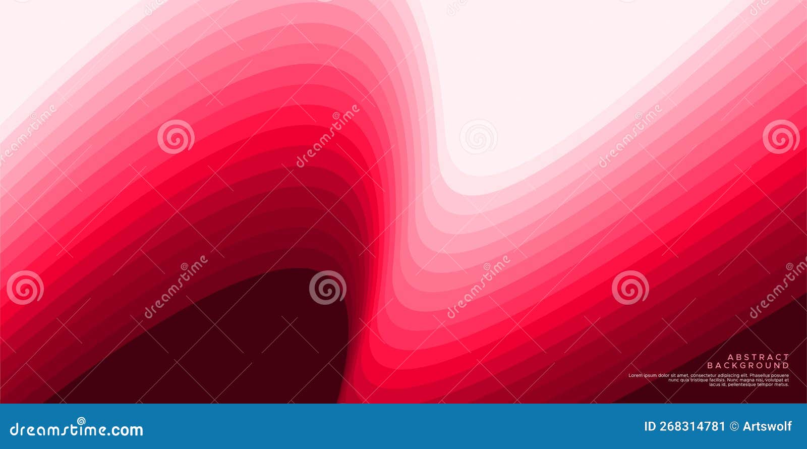 Colorful Pink Wave Line Abstract Background Design. Modern Line Curve ...