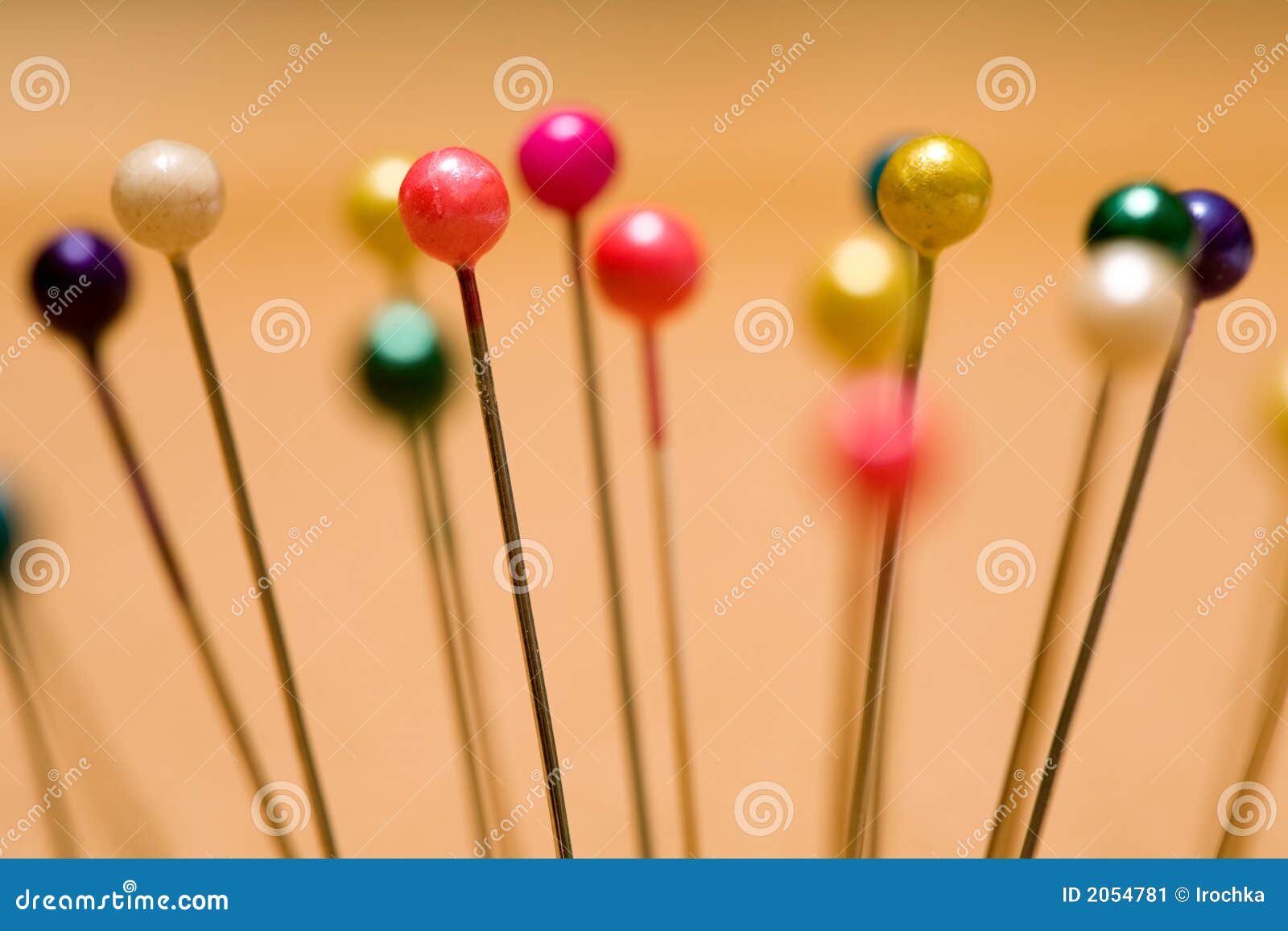 Colorful pins stock image. Image of yellow, view, closeup - 2054781