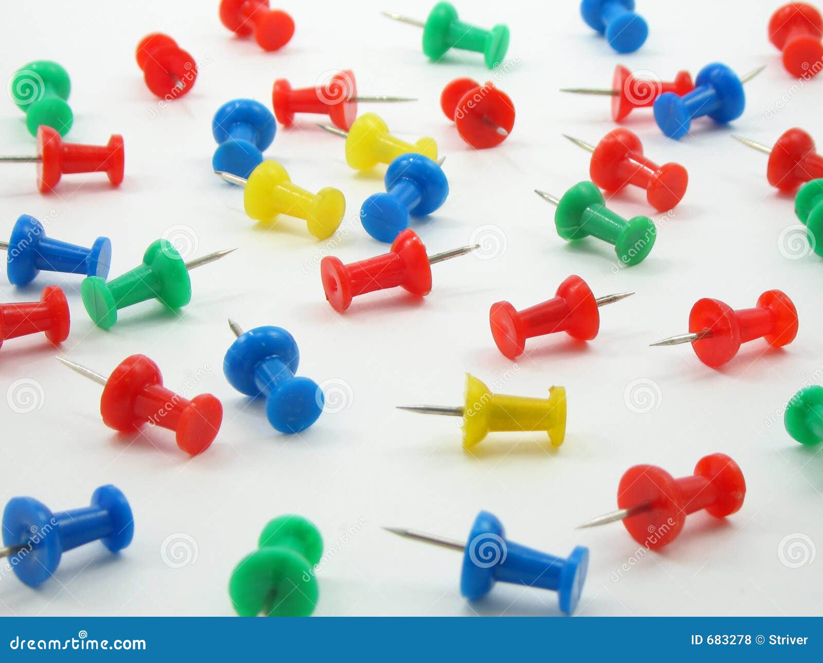 Colorful Pins stock photo. Image of colorful, spill, blue - 683278