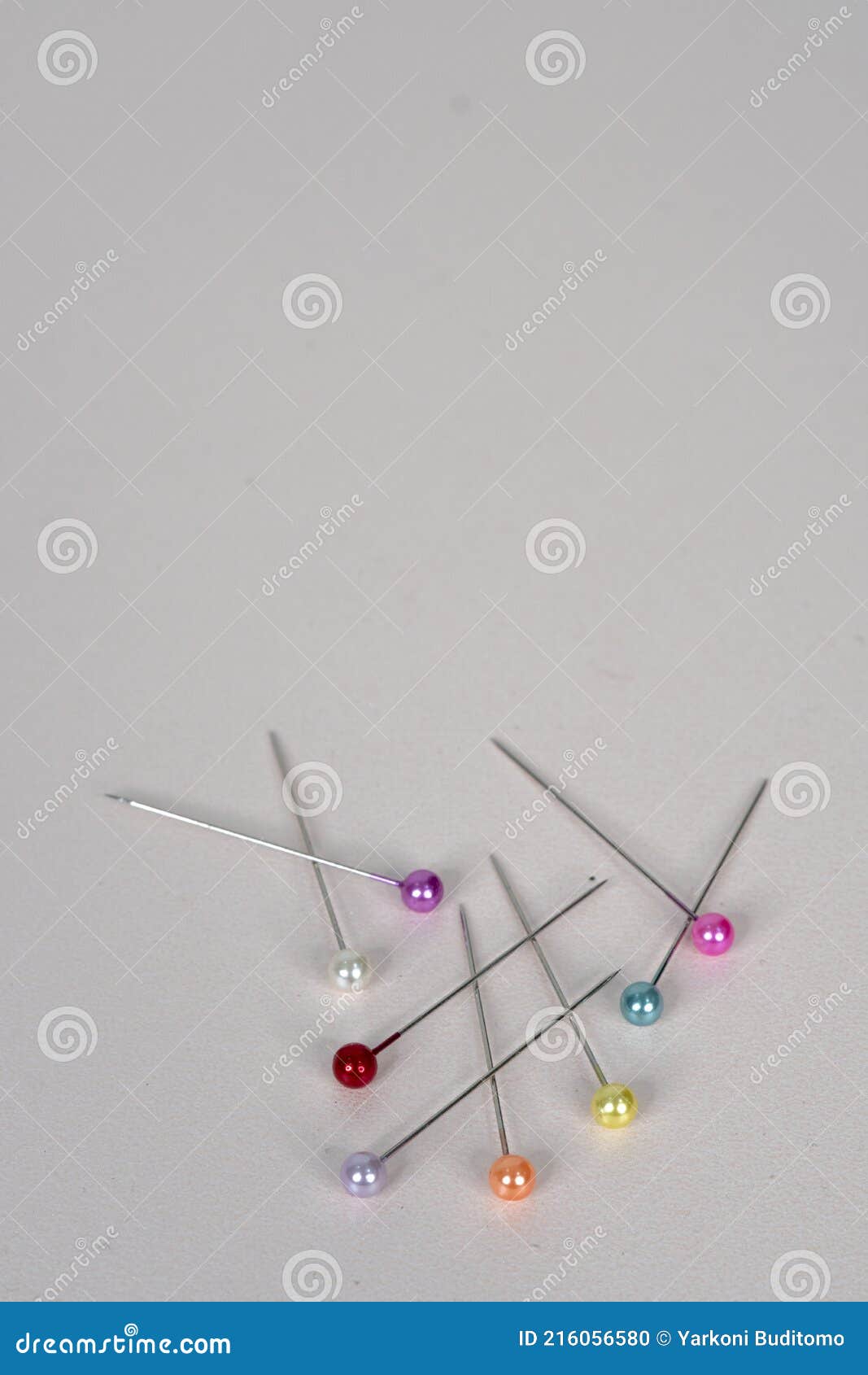 Colorful Pins are on White Background Stock Photo - Image of sewing ...