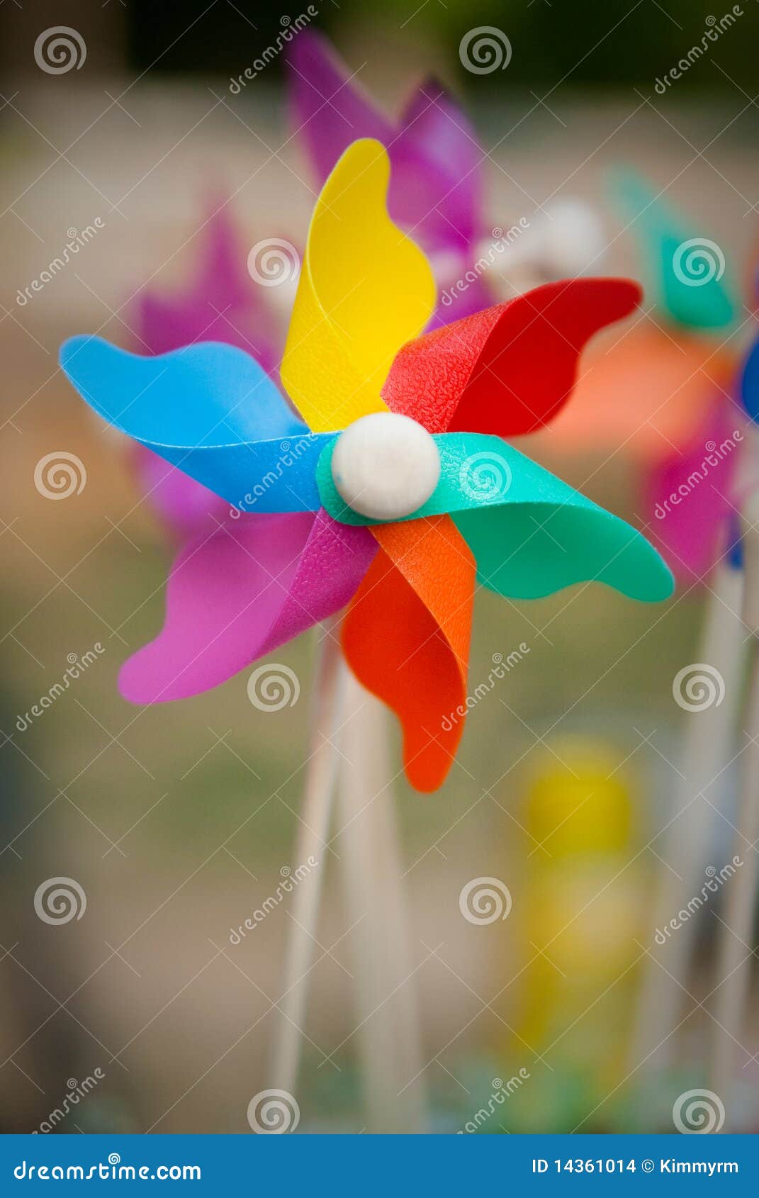 Colorful Pinwheel stock photo. Image of descriptive, artistic - 14361014