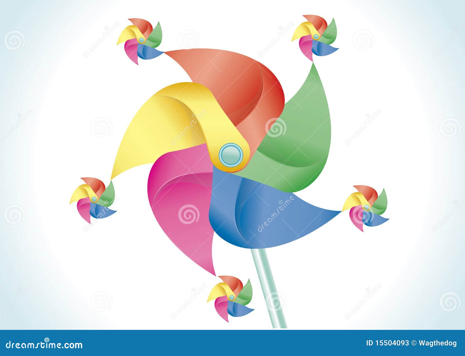 Colorful pinwheel stock vector. Illustration of energy - 15504093