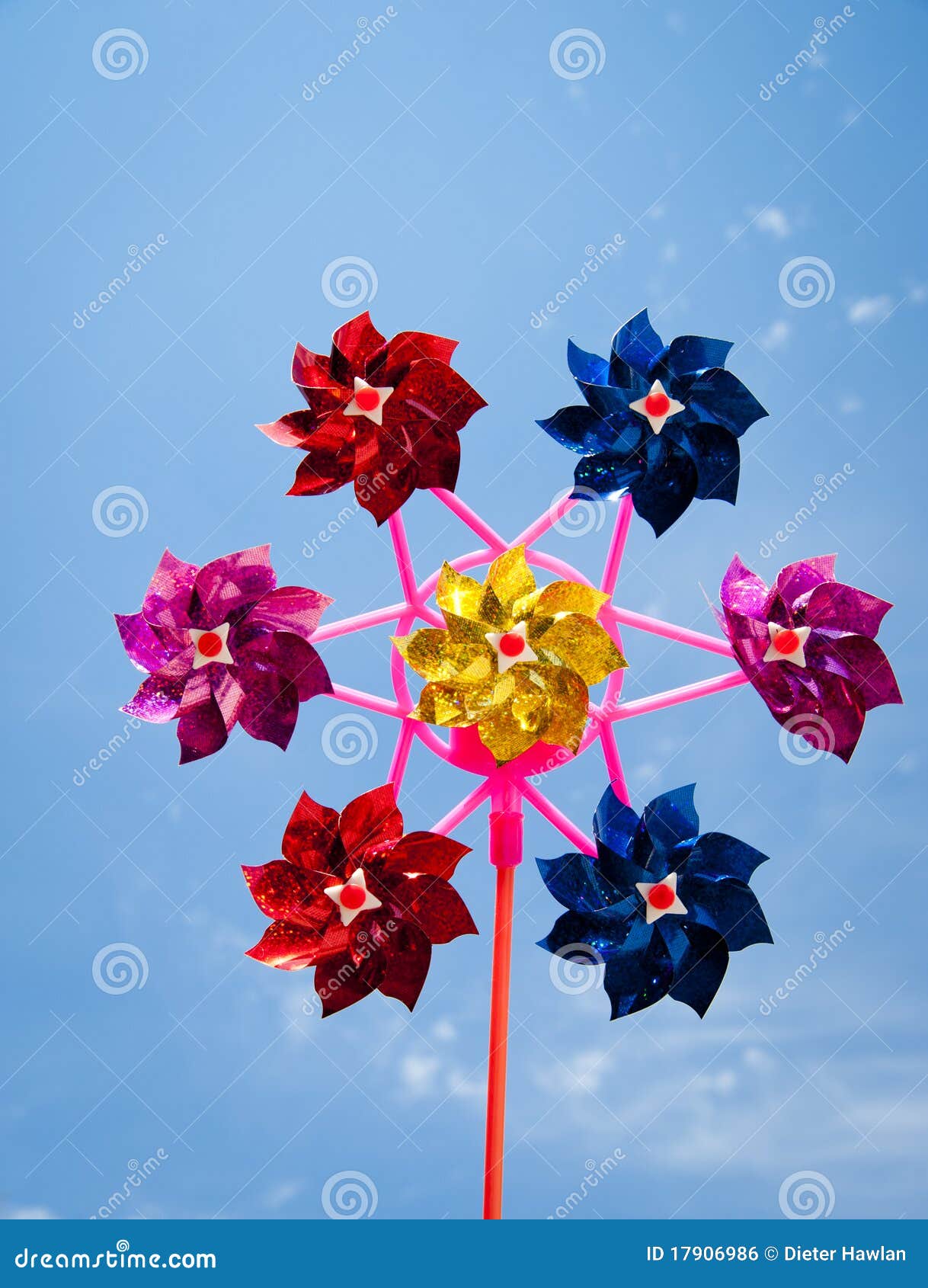 Colorful Pinwheel stock photo. Image of vertical, breeze - 17906986