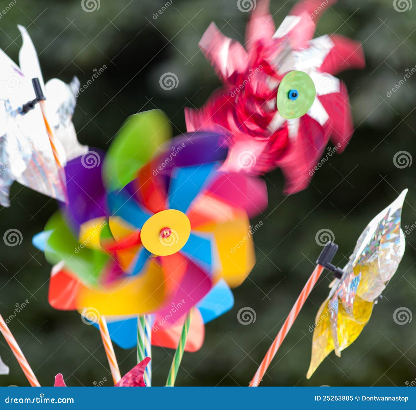 A colorful pinwheel stock image. Image of child, colorful - 25263805
